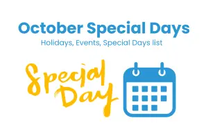 October Special Days- International and National Days